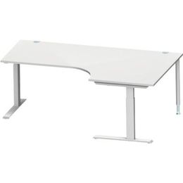Sch&auml;fer Shop Sch&auml;fer Shop Genius Winkelschreibtisch MODENA FLEX 90&deg;, C-Fu&szlig;-Rechteckrohr, B 2000 mm, Ansatz rechts,