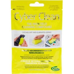 Cyber Clean&reg; Reinigungsmasse Das Original, f&uuml;r strukturierte Oberfl&auml;chen, wiederverwendbar, biologisch abbaubar, gelb, 80 g im Zip Bag Beutel