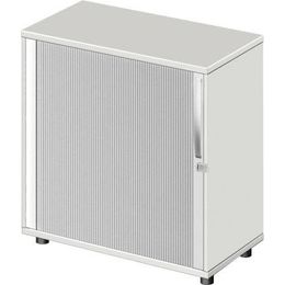 Sch&auml;fer Shop Sch&auml;fer Shop Select Querrollladenschrank LOGIN, 2 Ordnerh&ouml;hen, abschlie&szlig;bar, B 800 x T 420 x H 788 mm, lichtgrau