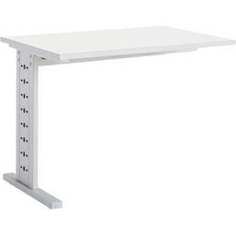 Sch&auml;fer Shop Sch&auml;fer Shop Select Ansatztisch Moxxo IQ, Rechteck, C-Fu&szlig;, B 1000 x T 600 x H 735 mm, wei&szlig;