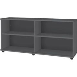 Sch&auml;fer Shop Sch&auml;fer Shop Select Anstellregal, aus Holz, 2 Fachb&ouml;den, B 1600 mm x T 421 x H 750 mm, graphit
