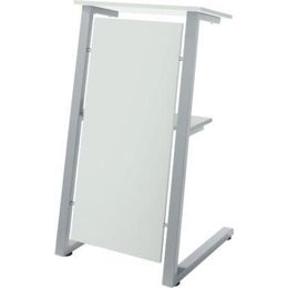 Sch&auml;fer Shop Select Stehpult, Stahlrohr/Spanplatte, B 590 x T 620 x H 1120/1060 mm, lichtgrau