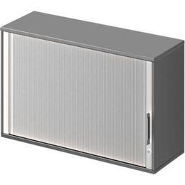 Sch&auml;fer Shop Sch&auml;fer Shop Genius Aufsatz-Querrolladenschrank TETRIS WOOD, 2 OH, B 1200 x T 421 x H 750 mm, graphit