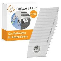 Pro Plus 12x Keder &Ouml;sen &ndash; Wohnwagen Zubeh&ouml;r aus Stoff mit Metallring | Kederschiene Zubeh&ouml;r geeignet f&uuml;r &Oslash;5&ndash;6 mm & &Oslash;7&ndash;8 mm | f&uuml;r Vorzelt, Plane & Markise