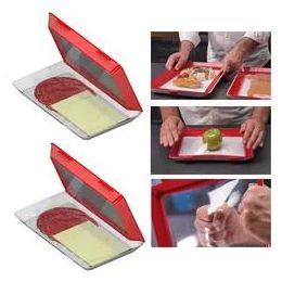 2 x Frischhaltedosen Clever Tray Dose Vorrat Set Vorratsdosen Deckel zum Klick