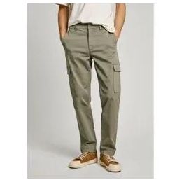 Pepe Jeans f&uuml;r Herren. PM211907 Cargohose aus Twill gr&uuml;n (40), L&auml;ssig, Baumwolle, Nachhaltig