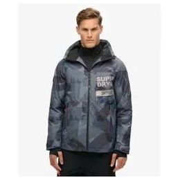 Superdry f&uuml;r Herren. MS110179A Freestyle Core Jacke blau (L), L&auml;ssig, Sportlich, Schnee, Recyceltes Polyester, Nachhaltig