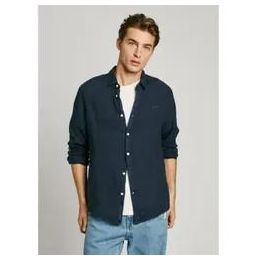 Pepe Jeans f&uuml;r Herren. PM308844 Arnau Hemd navy (XXL), L&auml;ssig, Leinen, Langarm, Marine