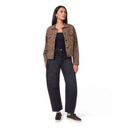 Scotch & Soda Scotch & Soda Hemdjacke in Camel/ Schwarz - 72% | Gr&ouml;&szlig;e L | Damenjacken