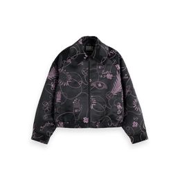 Scotch & Soda Scotch & Soda Blouson in Schwarz/ Lila - 72% | Gr&ouml;&szlig;e S | Damenjacken