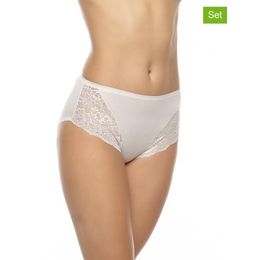 COTONELLA 2er-Set: Slips in Wei&szlig; - 34% | Gr&ouml;&szlig;e L | Damen-unterteile