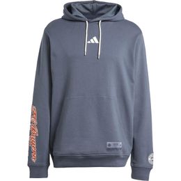 Adidas Fc Bayern München Hoodie Herren - grau - Gr. S - Baumwolle