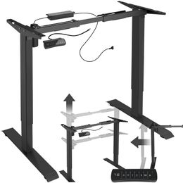 TecTake&reg; Tischgestell, elektrisch h&ouml;henverstellbar, breitenverstellbar, 85 - 129 x 65 x 71 - 121 cm