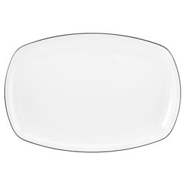 Seltmann Weiden Servierplatte Lido Black Line 35 x 24 cm