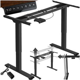 TecTake&reg; Tischgestell, elektrisch h&ouml;henverstellbar, breitenverstellbar, 110 - 168 x 60 x 70 - 119 cm