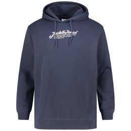 Jack & Jones Gro&szlig;e Gr&ouml;&szlig;en Jack&Jones Hoodie aus Baumwollmischung Farbe marine Gr&ouml;&szlig;e: 5XL