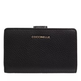 Coccinelle Portemonnaie - Metallic Soft - Gr. unisize - in Schwarz - f&uuml;r Damen