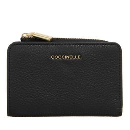 Coccinelle Portemonnaie - Metallic Soft - Gr. unisize - in Schwarz - f&uuml;r Damen