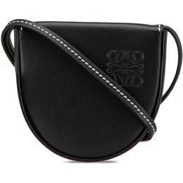 Loewe Hobo Bags - Mini Soft Calfskin Heel Pouch - Gr. unisize - in Schwarz - f&uuml;r Damen