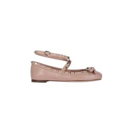 Valentino Garavani Loafer - Ballerina Rockstud - Gr. 39 (EU) - in Rosa - f&uuml;r Damen