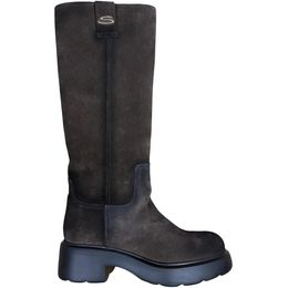 Santoni Low-Top Sneaker - Stiefel aus Veloursleder - Gr. 36 (EU) - in Braun - für Damen