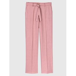 Heine Damen Hose, Rosa, Gr. 20, Gerade Hosen, Material: Leinen