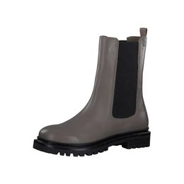 s.Oliver Chelsea Boots Damen Größe 37 taupe / schwarz Winterschuhe