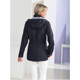 WITT Damen Freizeitjacke mit Tunnelzug in der Taille, marine, Gr&ouml;&szlig;e 44