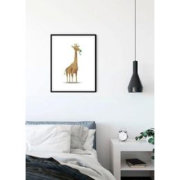 Komar Bild "Cute Animal Giraffe", B/H/T: 40cm x 50cm, Tiere, 1 Stk., bunt, Wohnzimmer, Bilder, Wandbild zur Dekoration - ohne Rahmen