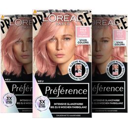 L'Oréal L'ORÉAL PARIS Damen Coloration "Préférence Vivid Colors", rosa, Colorationen, mit pflegender Formel
