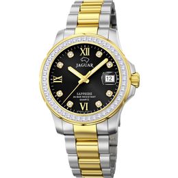 Jaguar Damen Quarzuhr "Executive"silberfarben, gelbgoldfarben, schwarz, Armbanduhren
