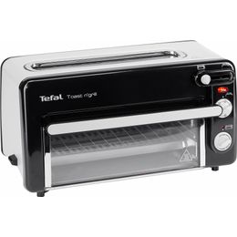 Tefal Minibackofen "TL6008 Toast n’ Grill", B:40,5cm H:20,5cm T:22cm, schwarz, Minibacköfen, sehr energieeffizient und schnell, 1300 Watt