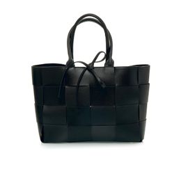 Henkeltasche Harpa "MURIEL", Damen, Gr. B/H/T: 12cm x 29cm x 47cm, schwarz, Lederimitat, unifarben, Taschen