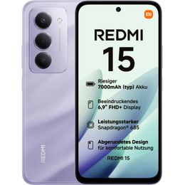 Xiaomi Smartphone "Redmi 15 128 GB", 128 GB, lila, Mobiltelefone
