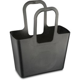 Koziol Shopper "XL", B/H/T: 44cm x 54cm x 21,5cm, schwarz, Taschen, Kunststoff, 100% recycelbar, melaminfrei, 100% CO² neutral produziert