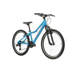 KROSS Kinderfahrrad "KROSS Kinderad 24" Hexagon JR 1.0 Blau 8 G&auml;nge", 30cm, 24 Zoll (60,96cm) hinten: 24 Zoll (60,96cm)blau, schwarz, Fahrr&auml;der