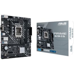 ASUS Mainboard "PRIME H610M-D D4", B:23,4cm H:5,1cm T:20,3cm, schwarz, Mainboards