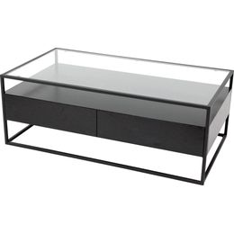 Couchtisch PAROLI, B:110cm H:42cm T:60cm, schwarz, Wohnzimmer, Tische, "Bozen", mit Schubladen