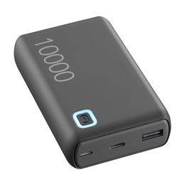 cellularline Powerbank "ESSENCE Turbo 10000", 3,7 V 10.000mAh, schwarz, Akkumulatoren