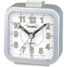 Casio Quarzwecker, silber, Wecker, Wecker, Reisewecker, Leuchtzeiger, Geschenkidee, Schlafzimmer
