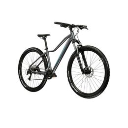 Mountainbike KROSS "KROSS Mountainbike Hardtail 27,5" LEA 4.0 grau 16 G&auml;nge" Gr. 36, grau, schwarz, Fahrr&auml;der, Damen, 36cm, 27,5 Zoll (69,85cm) hinten: 27,5 Zoll (69,85cm)
