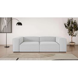 Big-Sofa OTTO HOME, B:260cm H:72cm T:130cm, beige, 100% Polyester, Sofas, "XL HAILY Modularsofa extra tief, Maße B/T/H: 260/130/72 cm", als Modul