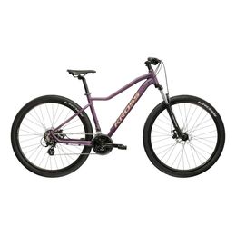 KROSS Mountainbike "KROSS Mountainbike Hardtail 29" LEA 2.0 lila 21 G&auml;nge", 43cm, 29 Zoll (73,66cm) hinten: 29 Zoll (73,66cm)lila, schwarz, Fahrr&auml;der
