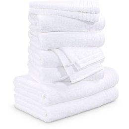 M&ouml;ve Handtuch Set M&Ouml;VE, wei&szlig;, Walkfrottier, Obermaterial: 100% Baumwolle, Handtuch-Sets, "New Classic", Waschhandschuhen, G&auml;ste-, Hand- und Duscht&uuml;chern,