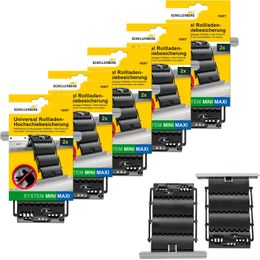 Schellenberg Rollladensicherung "Universal Hochschiebesicherung, feste Wellenverbinder", 10 Stk., schwarz, Sicherheitsschl&ouml;sser, Rollladen-Sicherung,