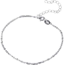 Firetti Damen Silberkette "Schmuck Geschenk Silber Armband Kette Fußkette Bauchkette Criss-Cross", 26, Silber 925 (Sterlingsilber), B: 1,6mm, silber,