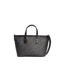 Tommy Hilfiger Damen Tragetasche "TH MONOPLAY LE NANO TOTE"schwarz, Leder, Lederimitat, Taschen