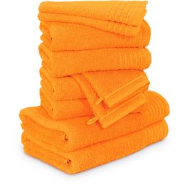 M&ouml;ve Handtuch Set M&Ouml;VE, orange, Walkfrottier, Obermaterial: 100% Baumwolle, Handtuch-Sets, "New Classic", Waschhandschuhen, G&auml;ste-, Hand- und