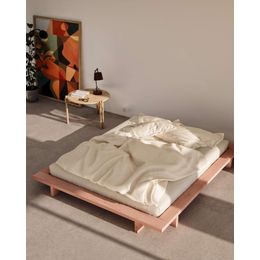 Bettgestell Karup Design, B:168cm H:20cm L:228cm, pink, Betten, "JAPAN BED, FSC-zertifiziertem Massivholz Futonbett, excl. Matraze", zeitlos, bequem
