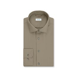 Seidensticker Herren Businesshemd "Schwarze Rose", gr&uuml;n, Gr. 45, unifarben, 93% Polyester, 7% Elasthan, Hemden, Slim 1/1 Kentkragen Uni